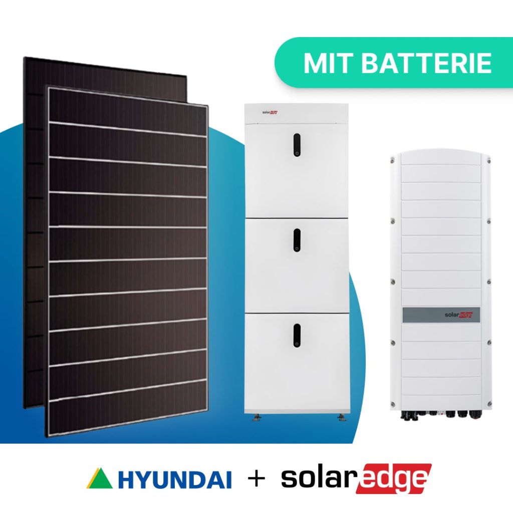 HYUNDAI PV-ANLAGE MIT SOLAREDGE WECHSELRICHTER + BATTERIE - SolarZone