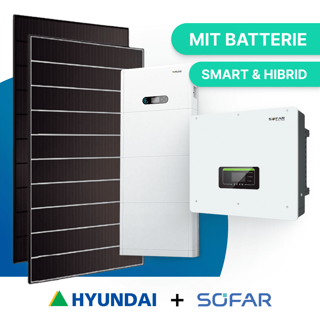 HYUNDAI PV-ANLAGE MIT SOFAR WECHSELRICHTER + BATTERIE - SolarZone